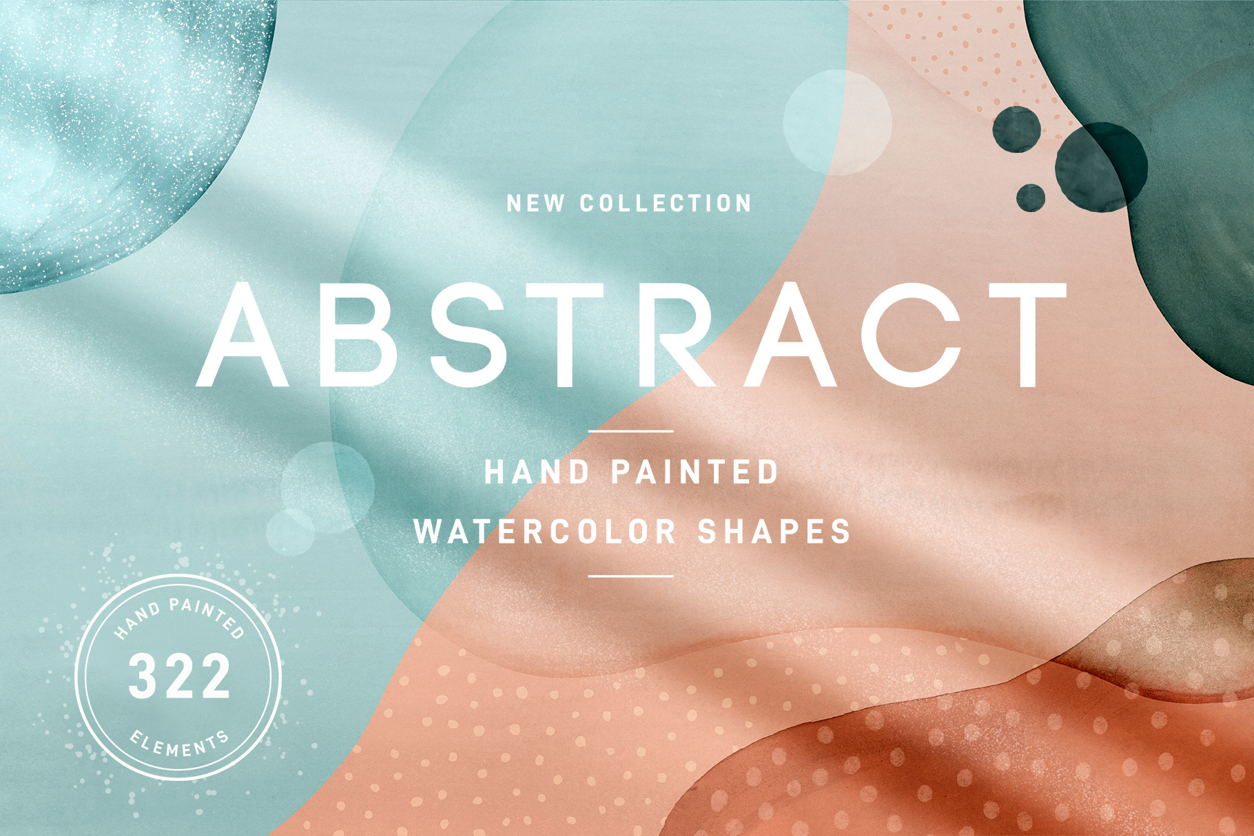 Watercolor Abstract Shapes
