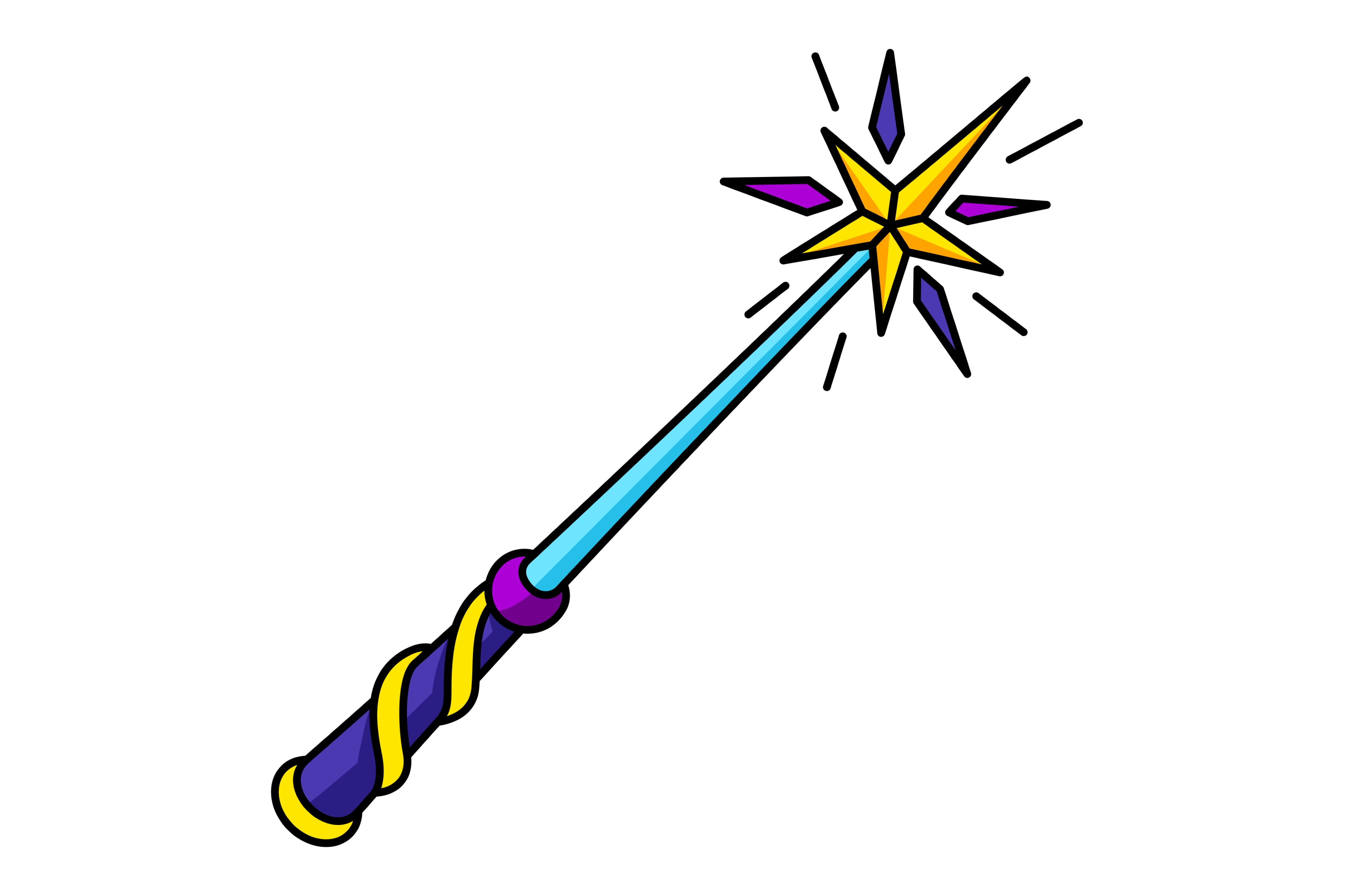 Magic wand. Mystic, alchemy, an Object Illustration by incomible