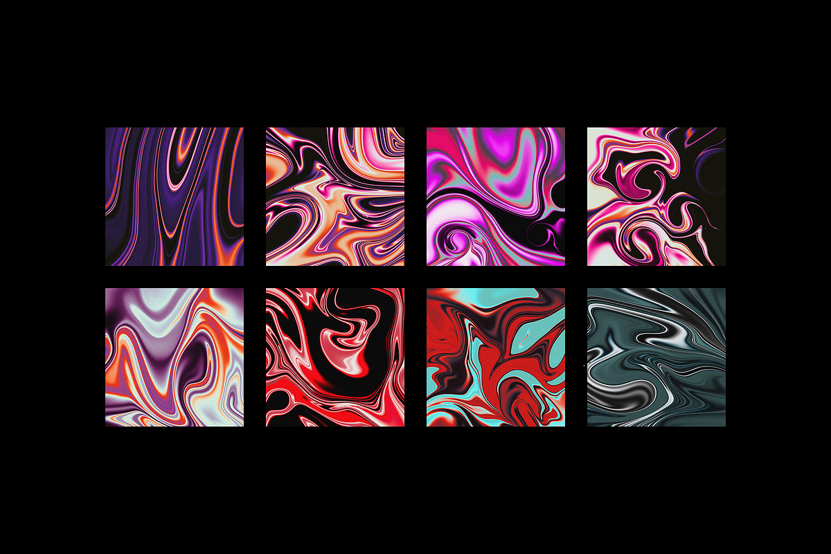 Iridescence: Liquid Textures Kit, a Texture Graphic by pixelbuddha.net