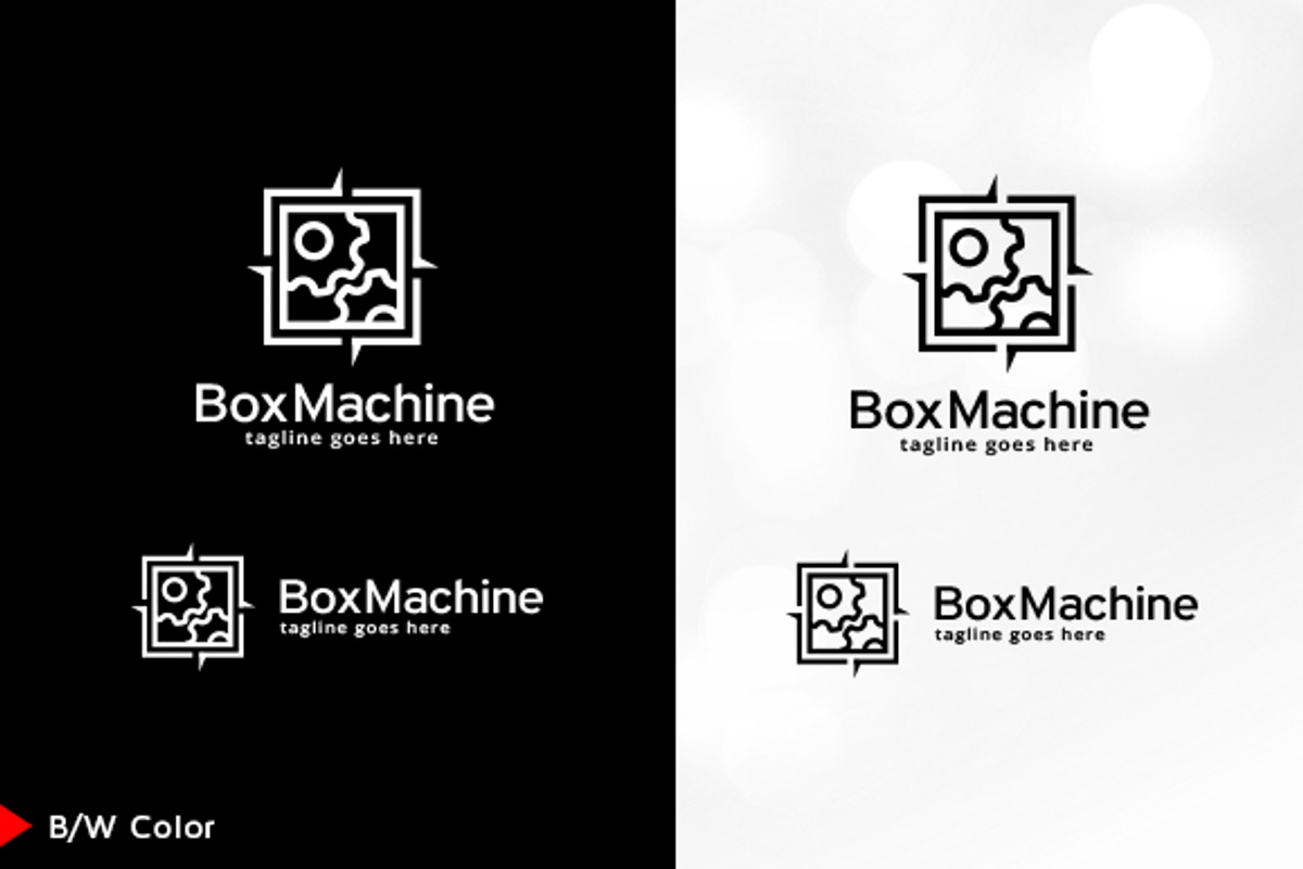Machine Logo Template, a Branding & Logo Template by gunaonedesign