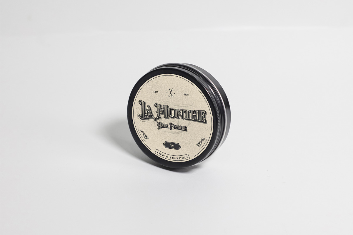 6 Realistic pomade tin mockup, a Packaging Mockup by Assyat