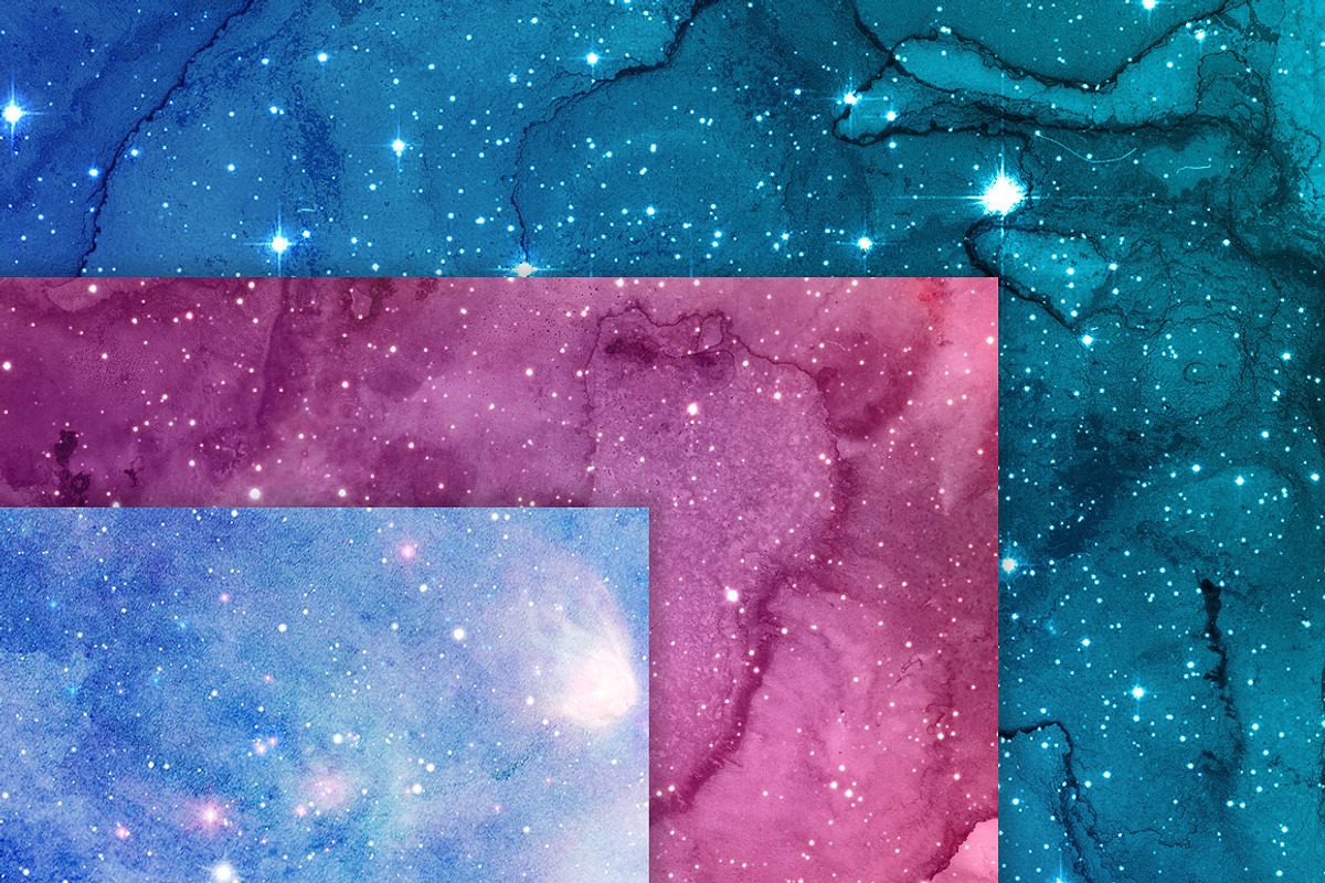 Painted Galaxy Textures, a Texture Graphic by Digital Curio