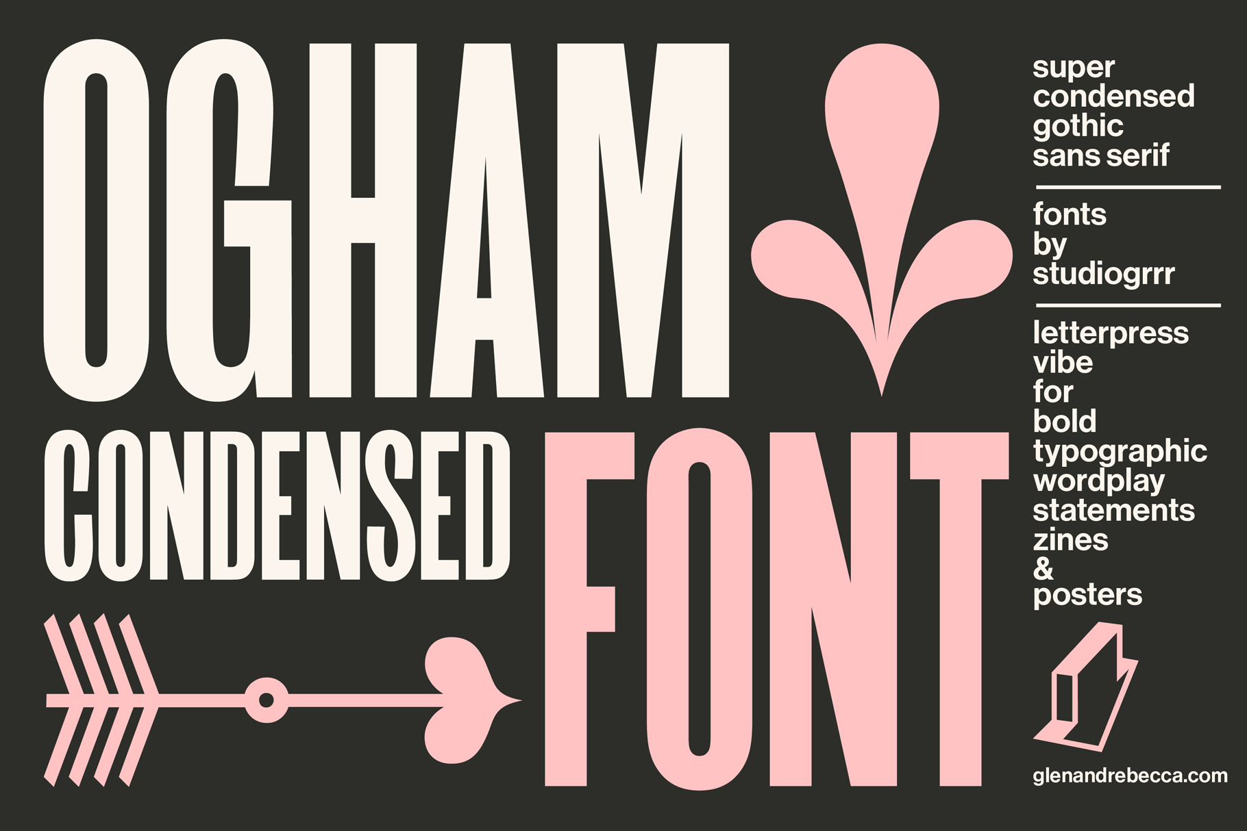 Ogham Condensed Font | Creative Market
