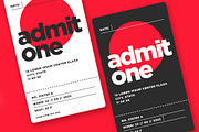 Event Ticket Admit Card Design, a Card Template by Orange Graphics
