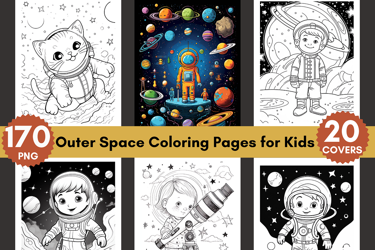Outer Space Coloring Pages for Kids
