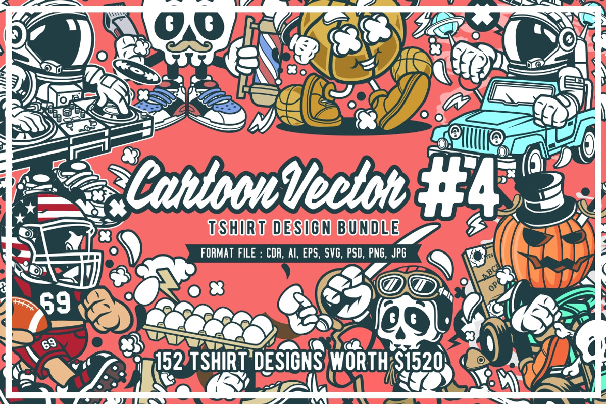 Cartoon Vector #4 Design Bundle, an Illustration by roach_graphic