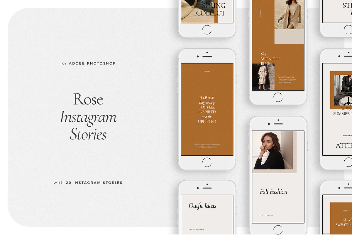 ROSE Instagram Stories, a Social Media Template by Aprilea