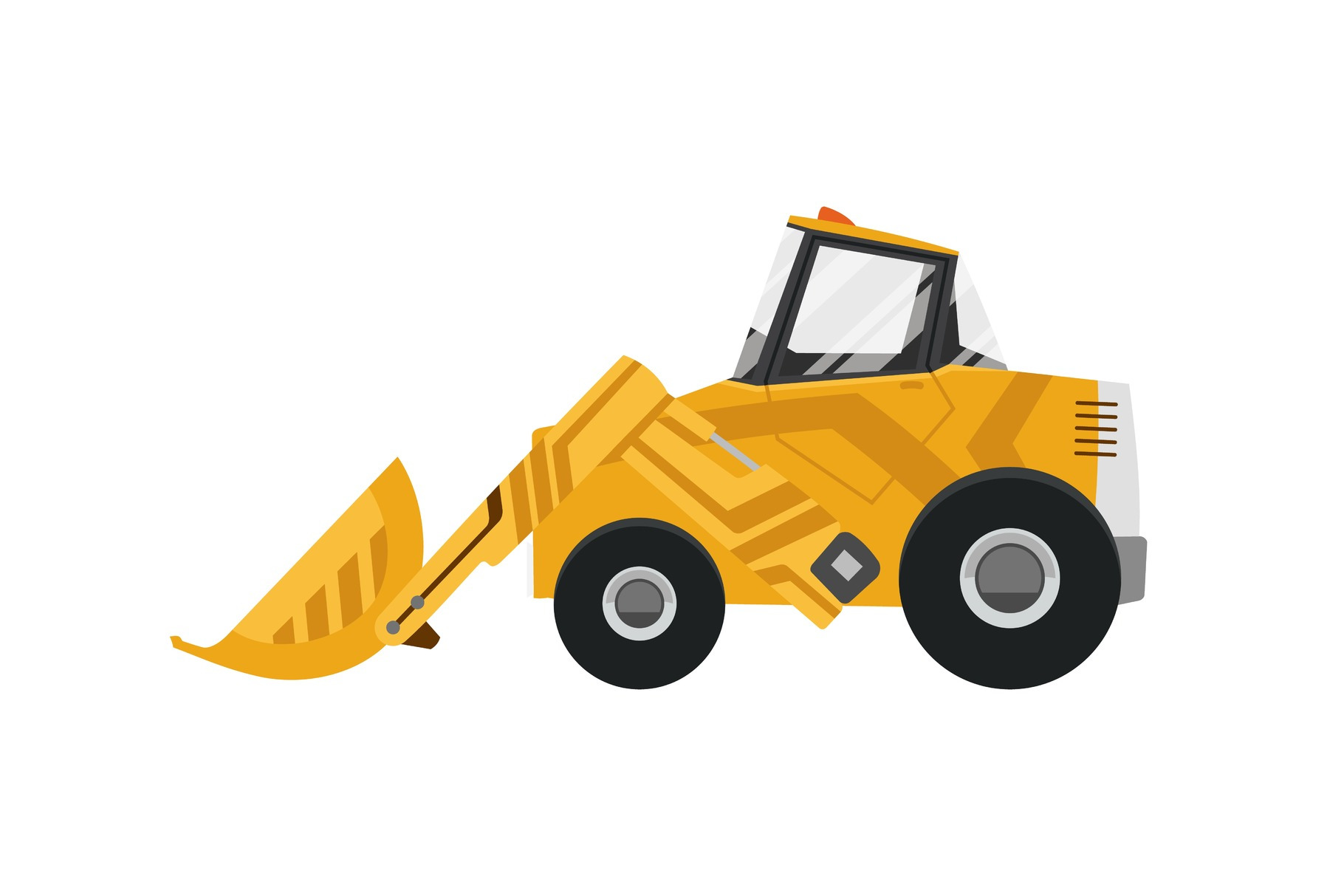 Bulldozer quarry machine. Stone, a Transportation Illustration by ...