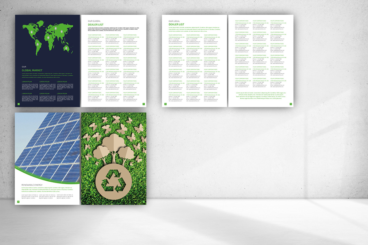 Renewable Energy Brochure Bundle, a Brochure Template by design_pick