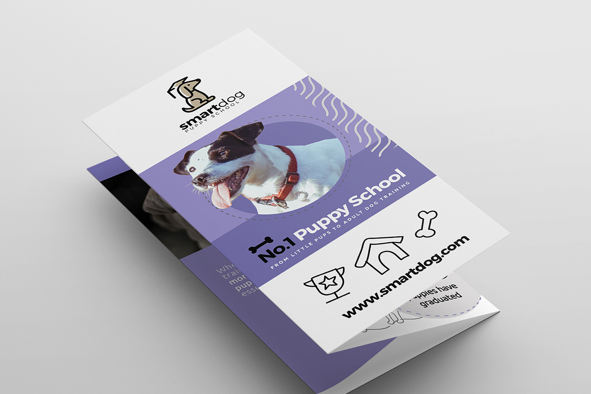 Puppy School Brochure Template, a Brochure Template by BrandPacks