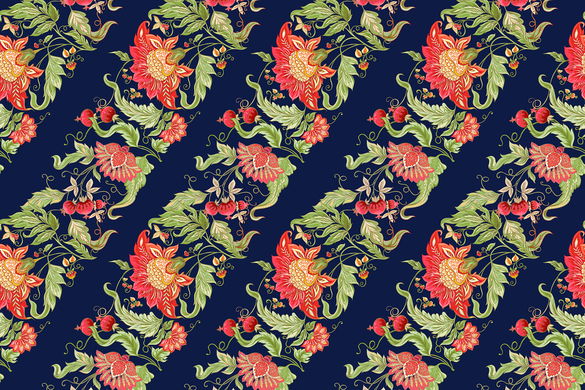 Jacobin Seamless Pattern, a Pattern Graphic by Elen-Lane