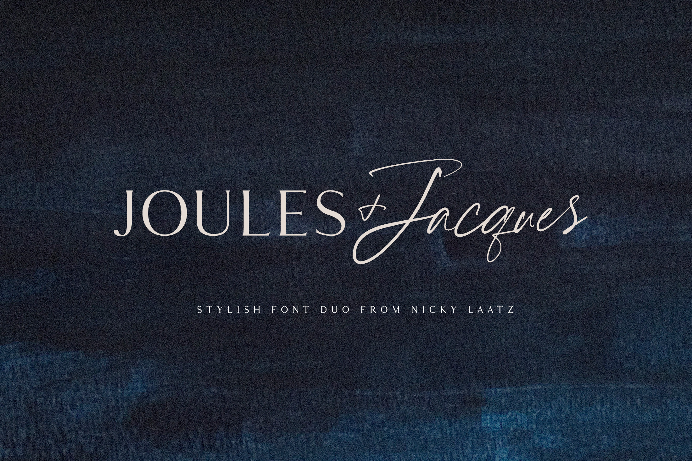 Joules et Jacques Font Duo, a Handwritten Font by Nicky Laatz