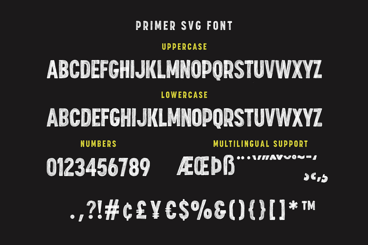 Primer SVG Font, a Sans Serif Font by Ivan Rosenberg