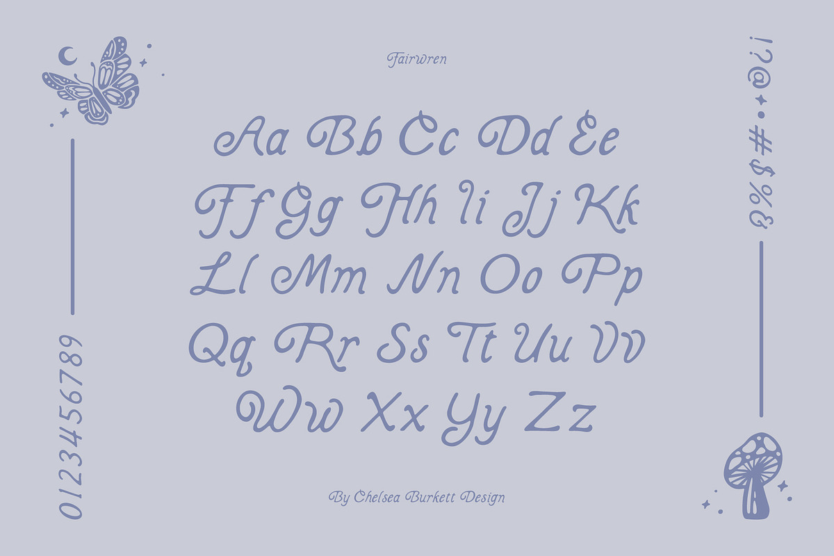 Fairwren, a Serif Font by Chelsea Burkett
