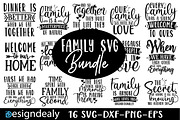 Family SVG Bundle, an Illustration by DESIGNAVO
