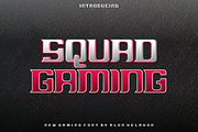Squad Gaming Font, a Sans Serif Font by alon kelakon