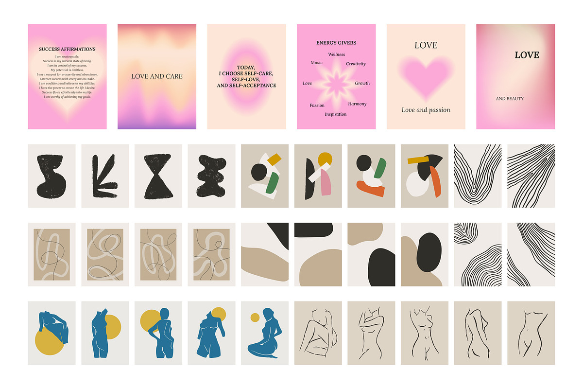 Trendy Aesthetic Prints, an Object Graphic by AnnArt