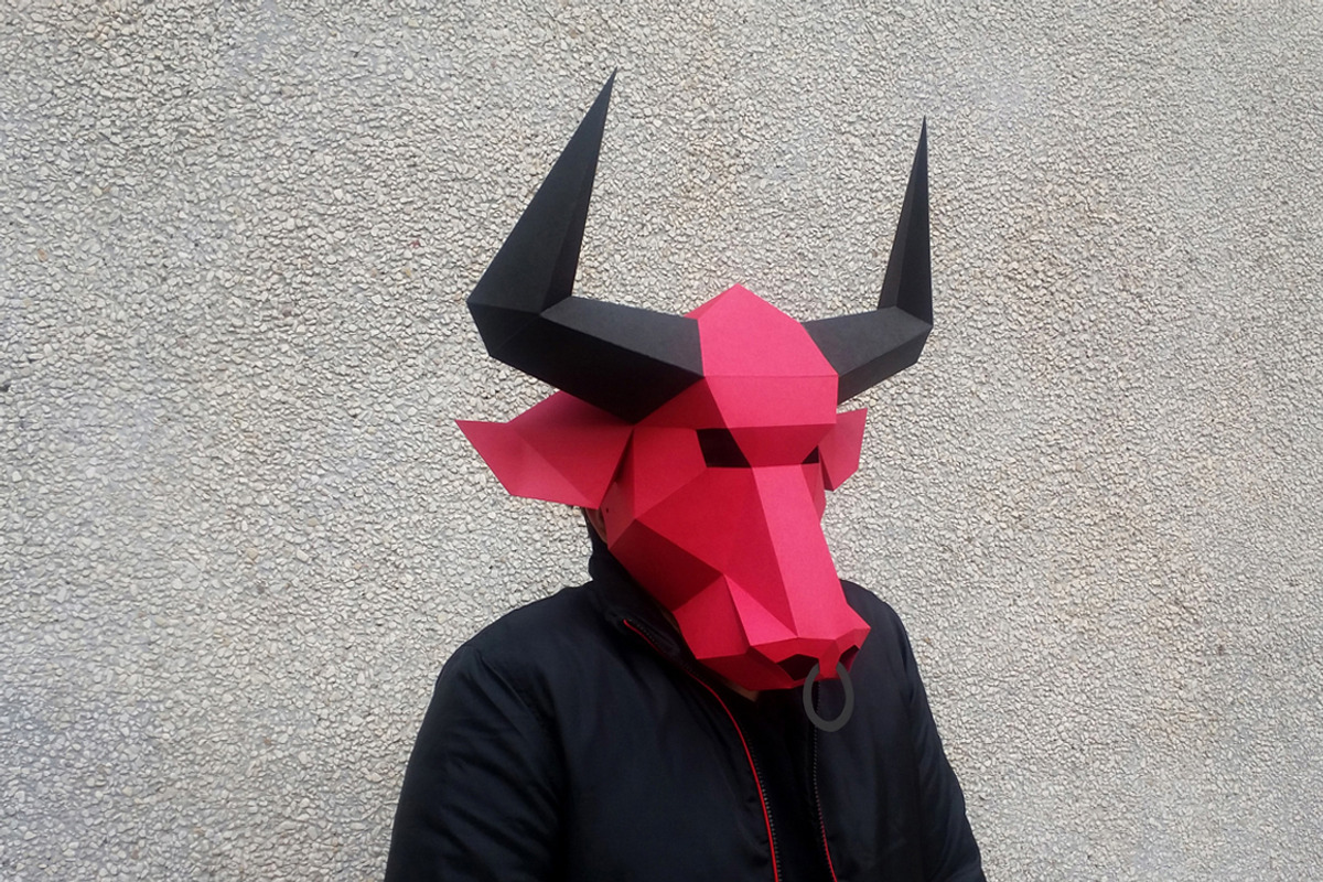 DIY Bull Mask - 3d papercrafts, a Templates & Theme by PAPER amaze