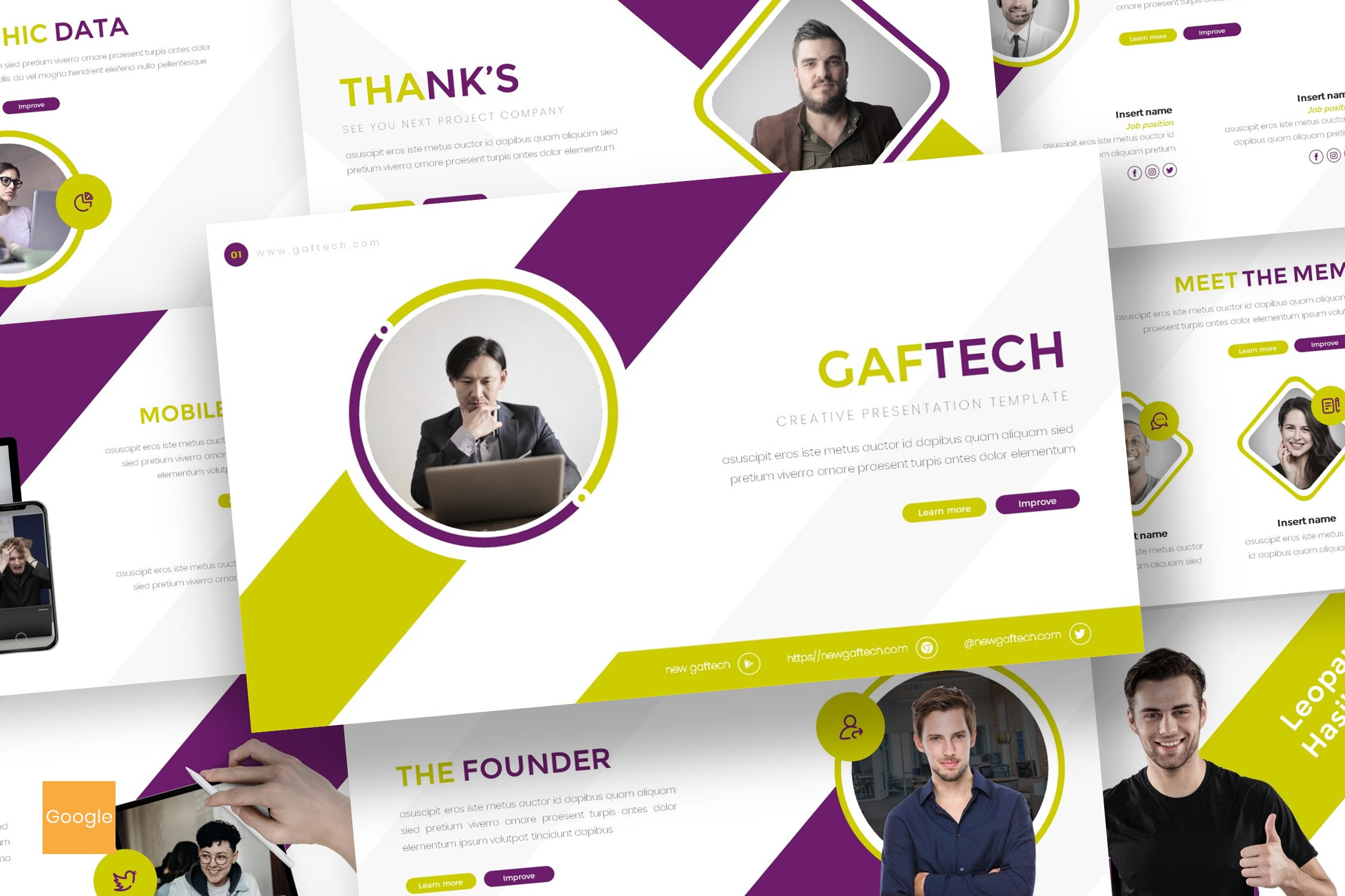 Gaftech - Google Slides Template, a Presentation Template by inspirasign