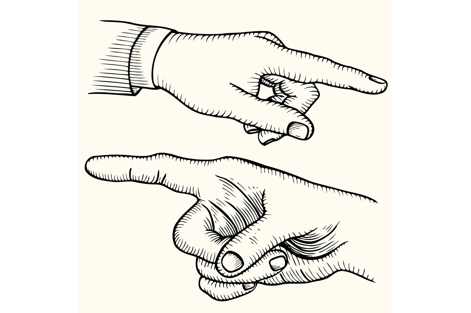 Pointing hand finger., a Person Illustration by IllustrationArtShop ...