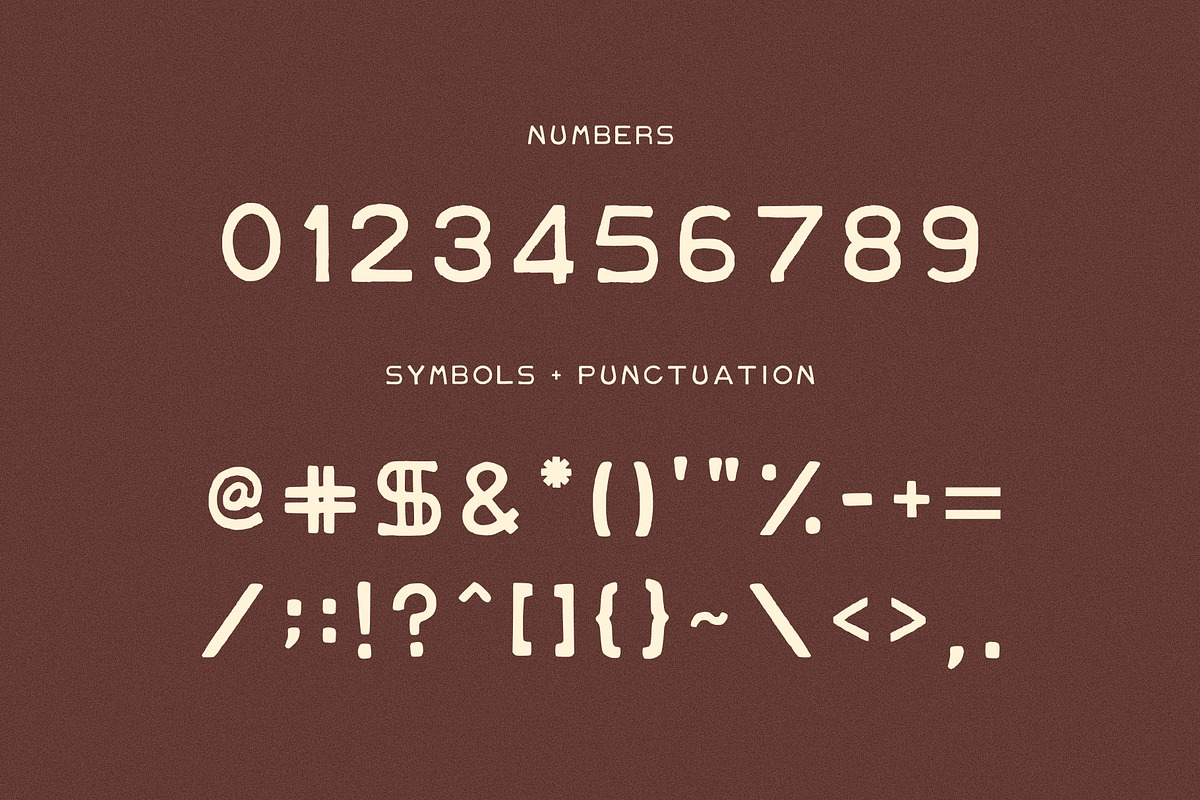 Yucca Valley | Hand drawn font