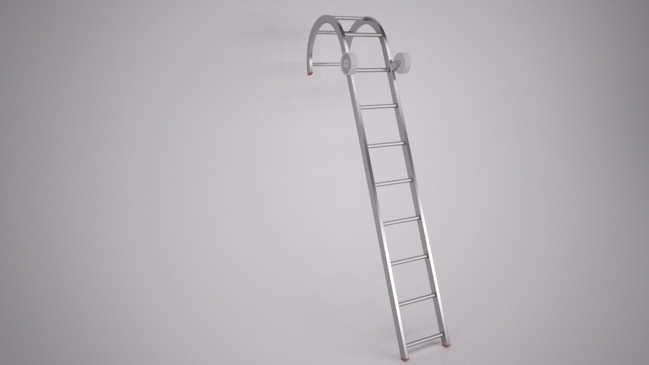 Roof Ladder, an Object 3D Model by kjpargeterimages