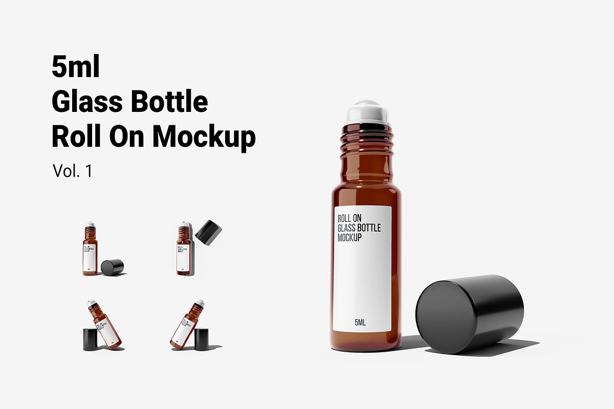 5ml Bottle Roll On Mockup Vol.1, a Packaging Mockup by Akebareee