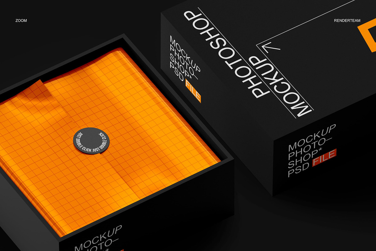Paper Box Mockup Set (4 PSD)