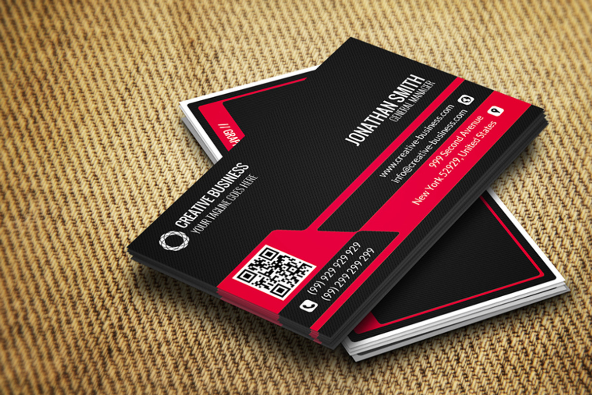 Modern Corporate Business Card CM014, a Business Card Template by ...