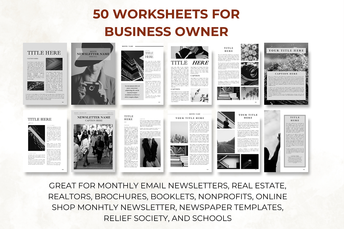 Editable Newsletter Canva Template, an Email Template by Digital By ...