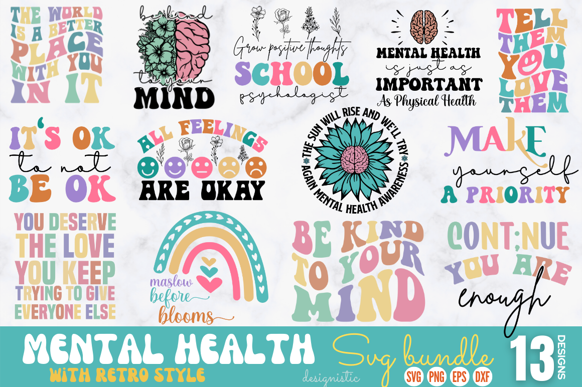 Mental Health SVG Bundle
