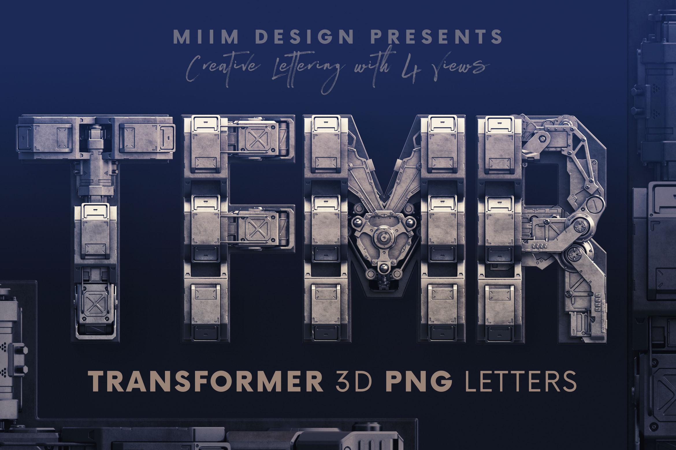 Transformer - 3D Lettering, a Graphic by MIIM