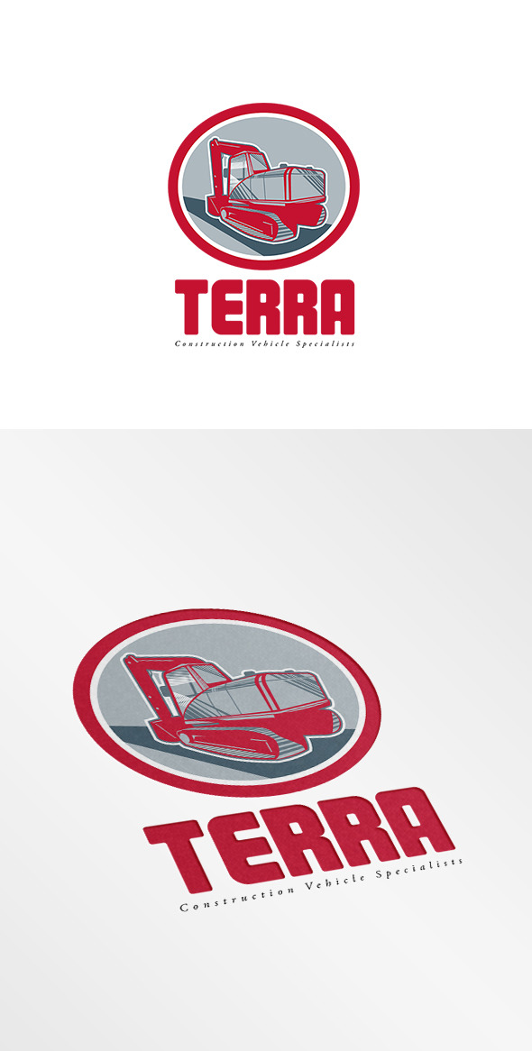 Terra Construction Vehicles Logo, a Branding & Logo Template by patrimonio