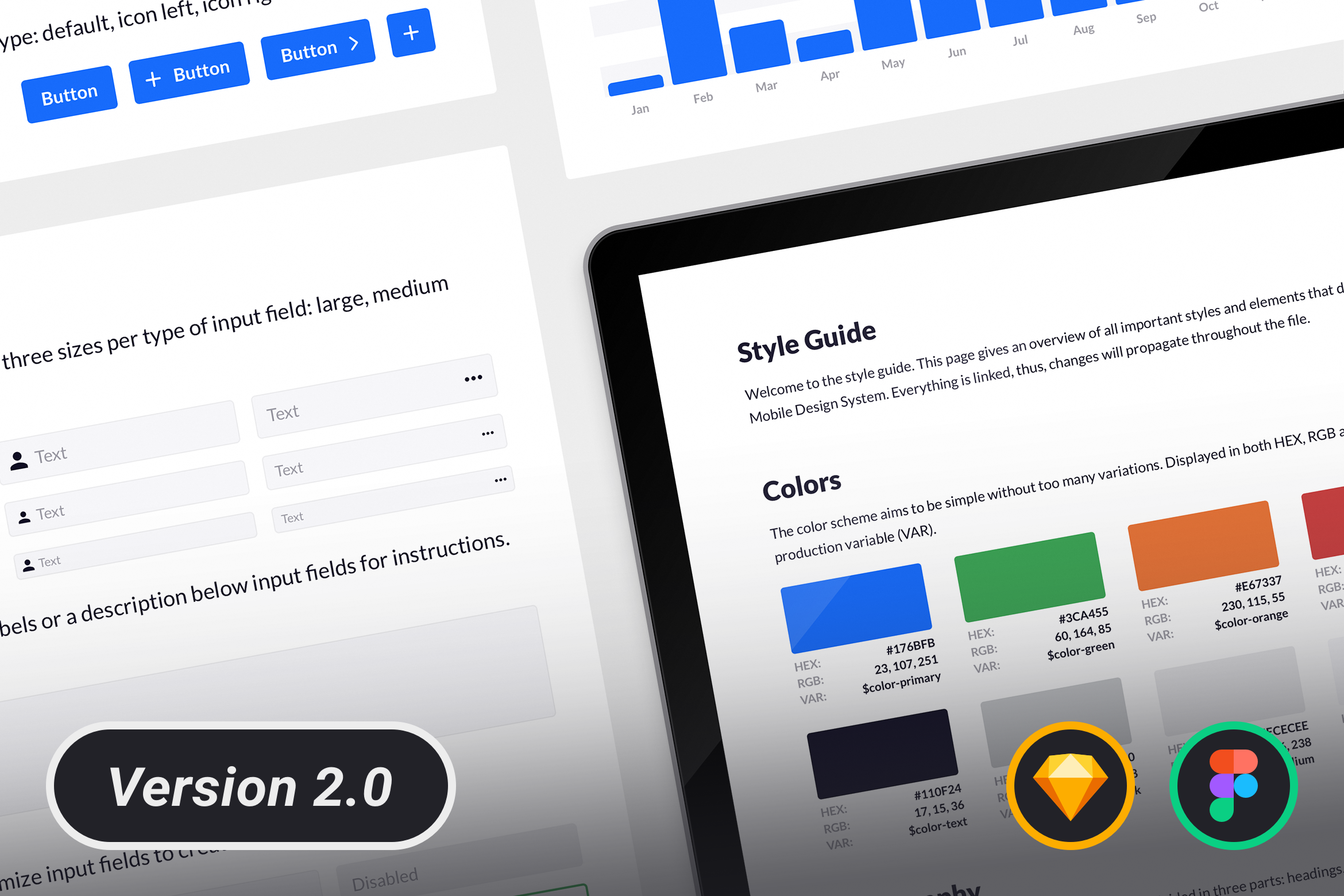 UI Design System, an UI Kit Template by UI/UX Assets