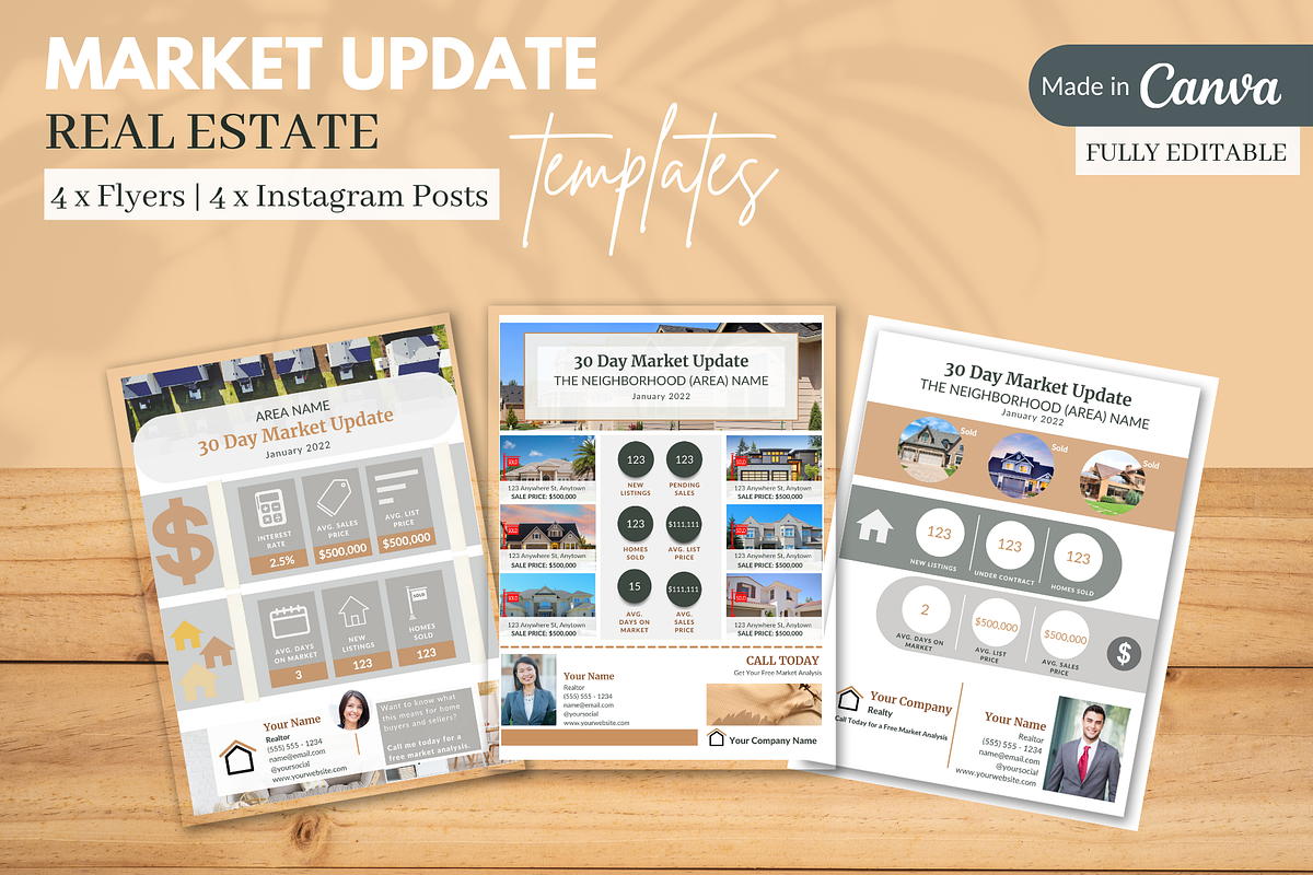 Real Estate Housing Market Update Flyers