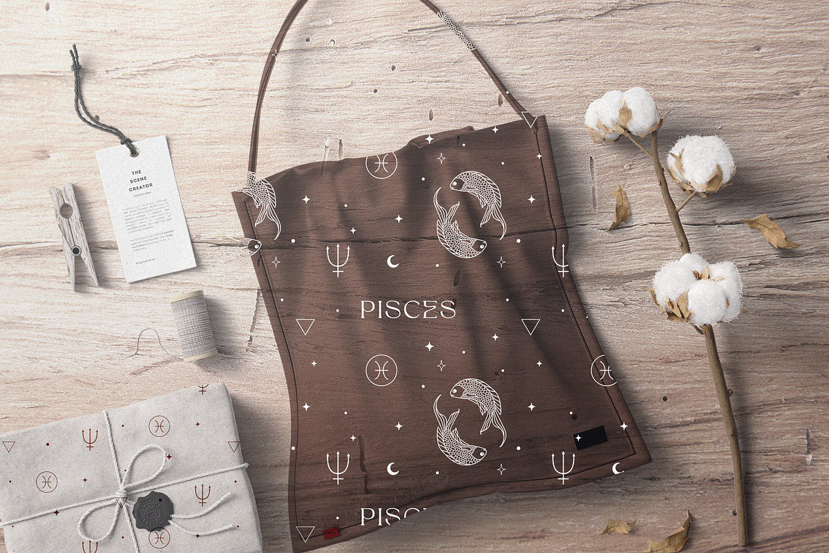 Zodiac Horoscope Seamless Patterns, a Pattern Graphic by Olya Creative