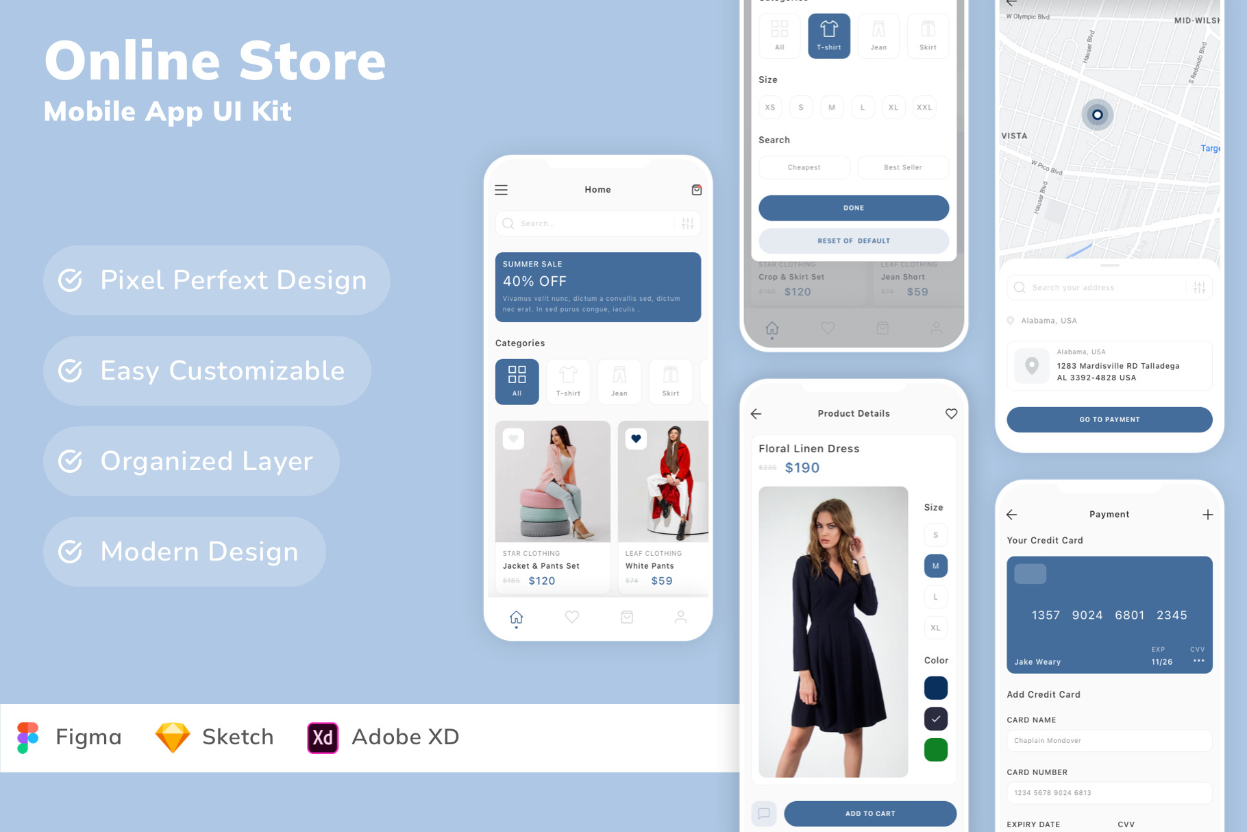 Online Store Mobile App UI Kit, an UI Kit Template by Betush