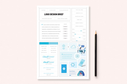One Page UI Style Guide, a Stationery Template by Sargatal