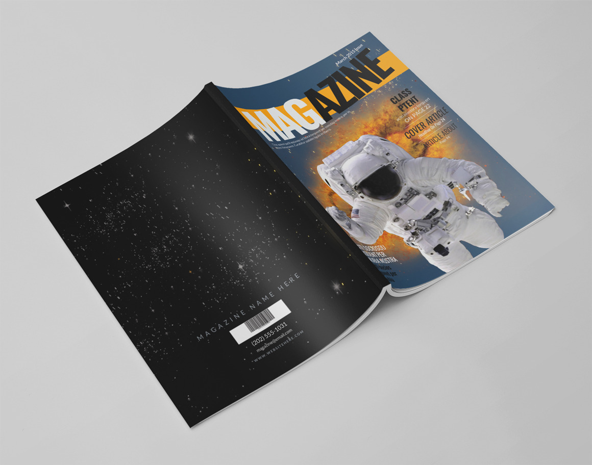 14 Pages Photoshop Magazine Template, a Magazine Template by pmvch ...