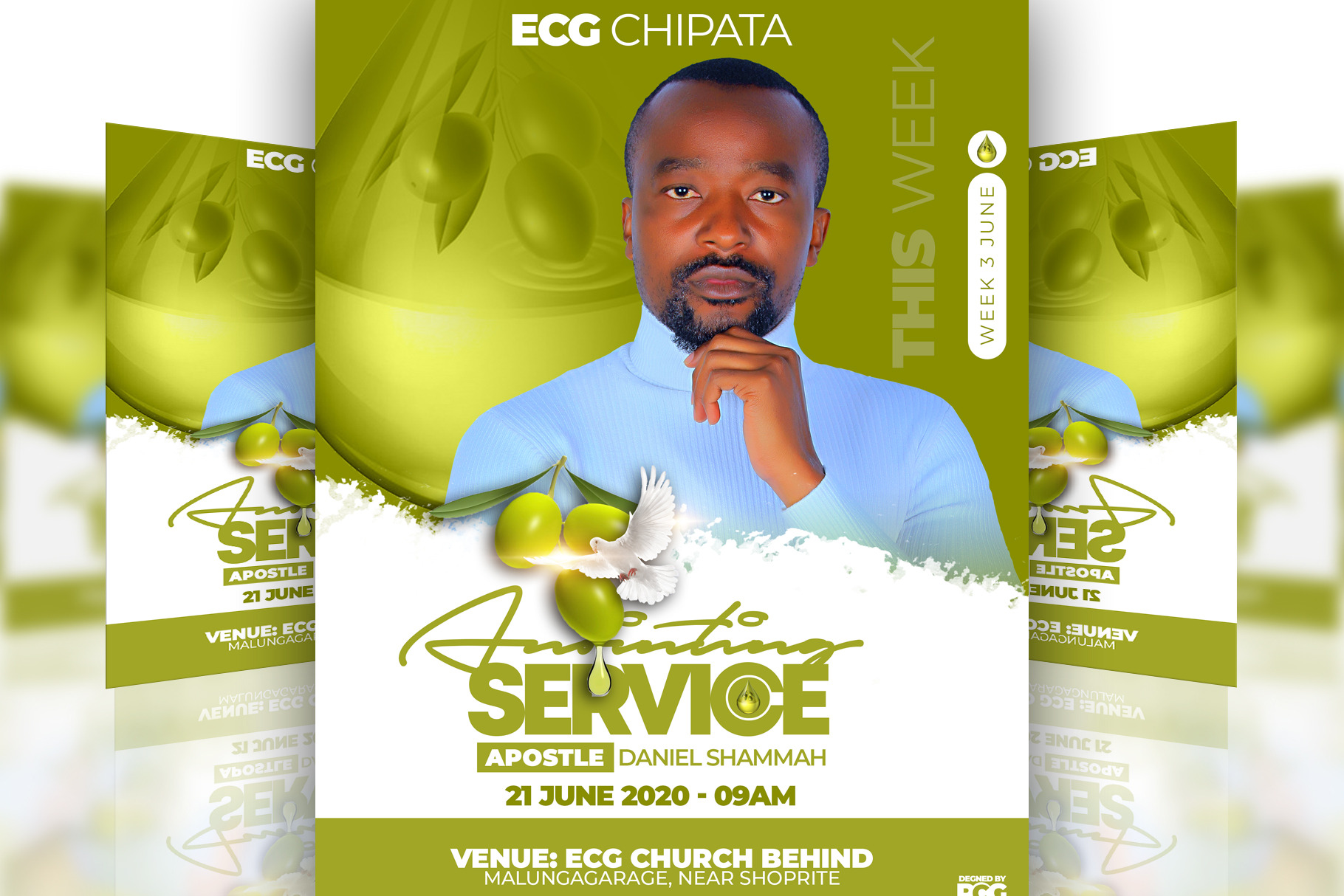 ANOINTING SERVICE CHURCH POSTER