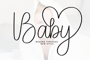 Baby | Script Font, a Handwriting Font by Scratchones