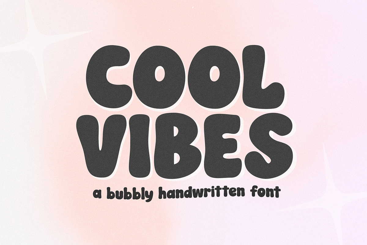Cool Vibes | Bubbly Retro Font, a Font by KA Designs