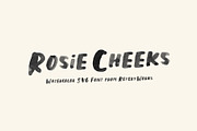 Rosie Cheeks Font - SVG & Regular, a Handwritten Font by ReveryWorks