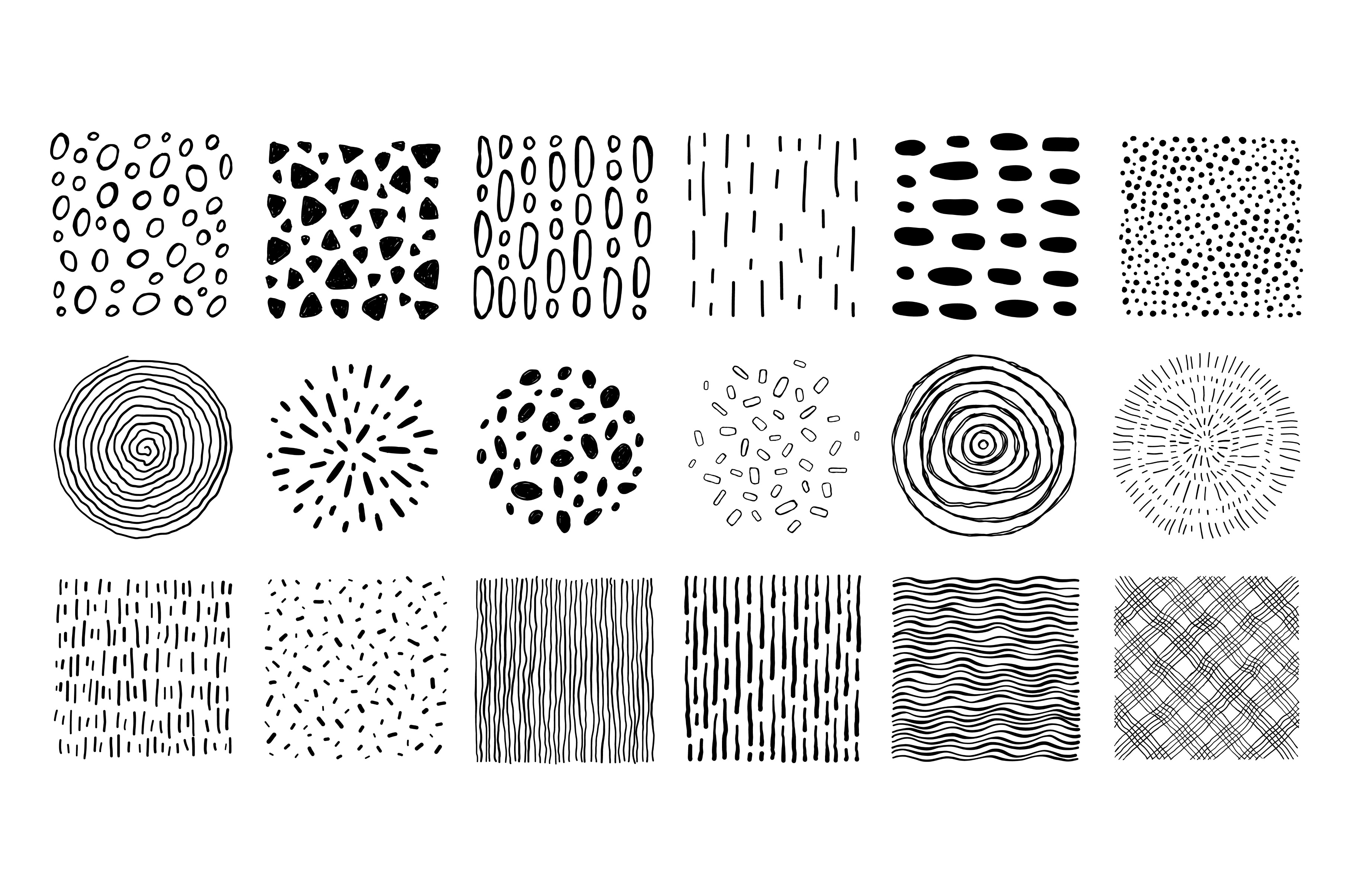 Different types of hatching | Textures ~ Creative Market