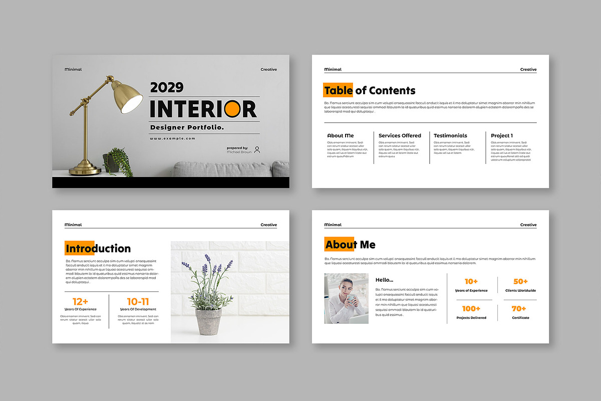 Portfolio Presentation Template