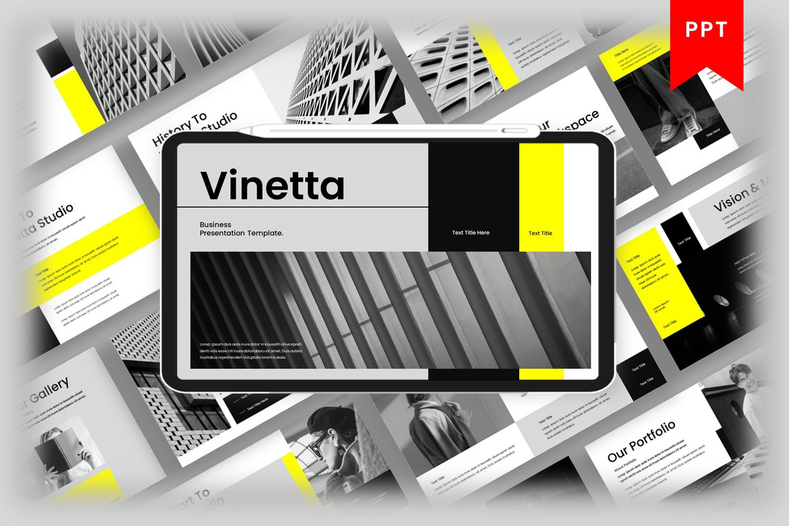 Vinetta-Business PowerPoint Template, a Presentation Template by ...