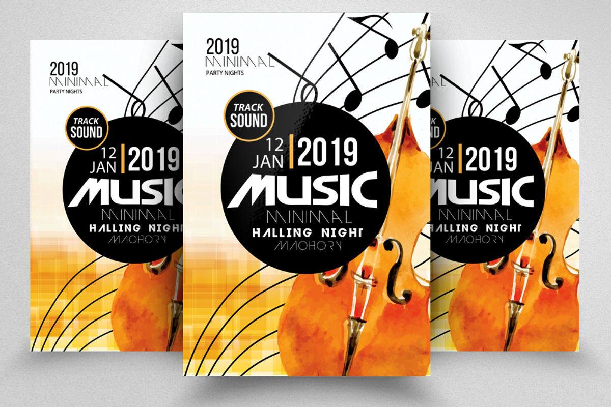 Music Band Concert Night Flyer, a Flyer Template by Business Flyers