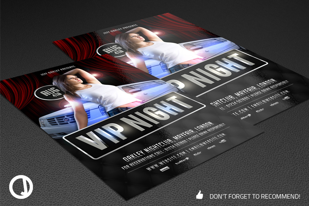 VIP Night Flyer, a Flyer Template by My Shop | Creative Market