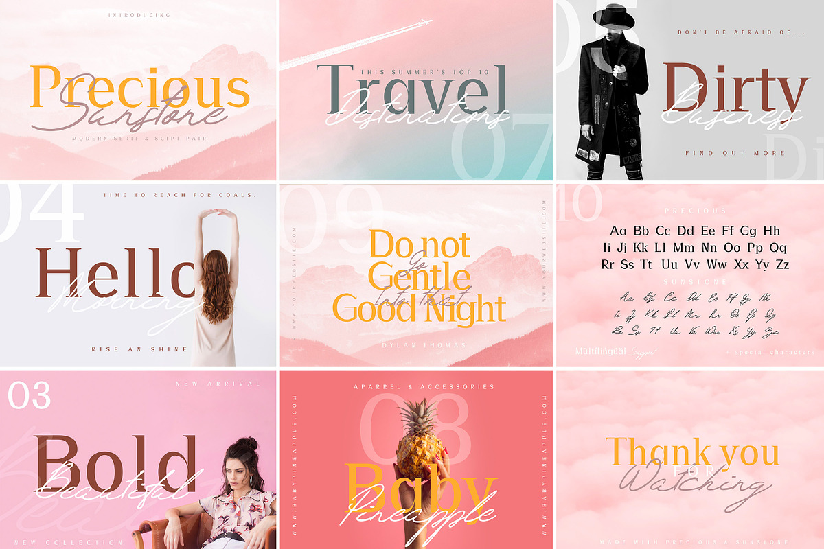 Modern & Elegant Font Bundle, a Script Font by AndrewPixel