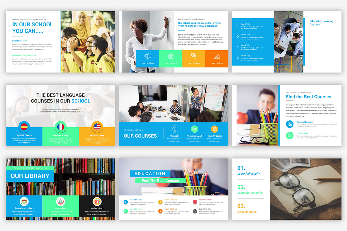 Education PowerPoint Template, a Presentation Template by SlideOne ...